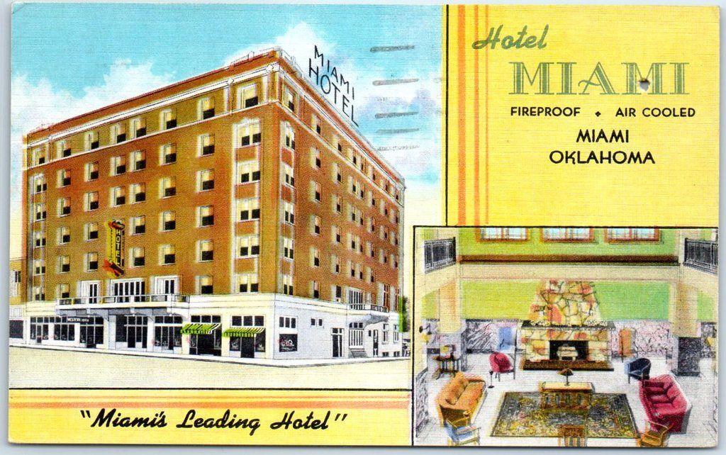 hotel_miami_postcard_2 – Miami, Oklahoma History