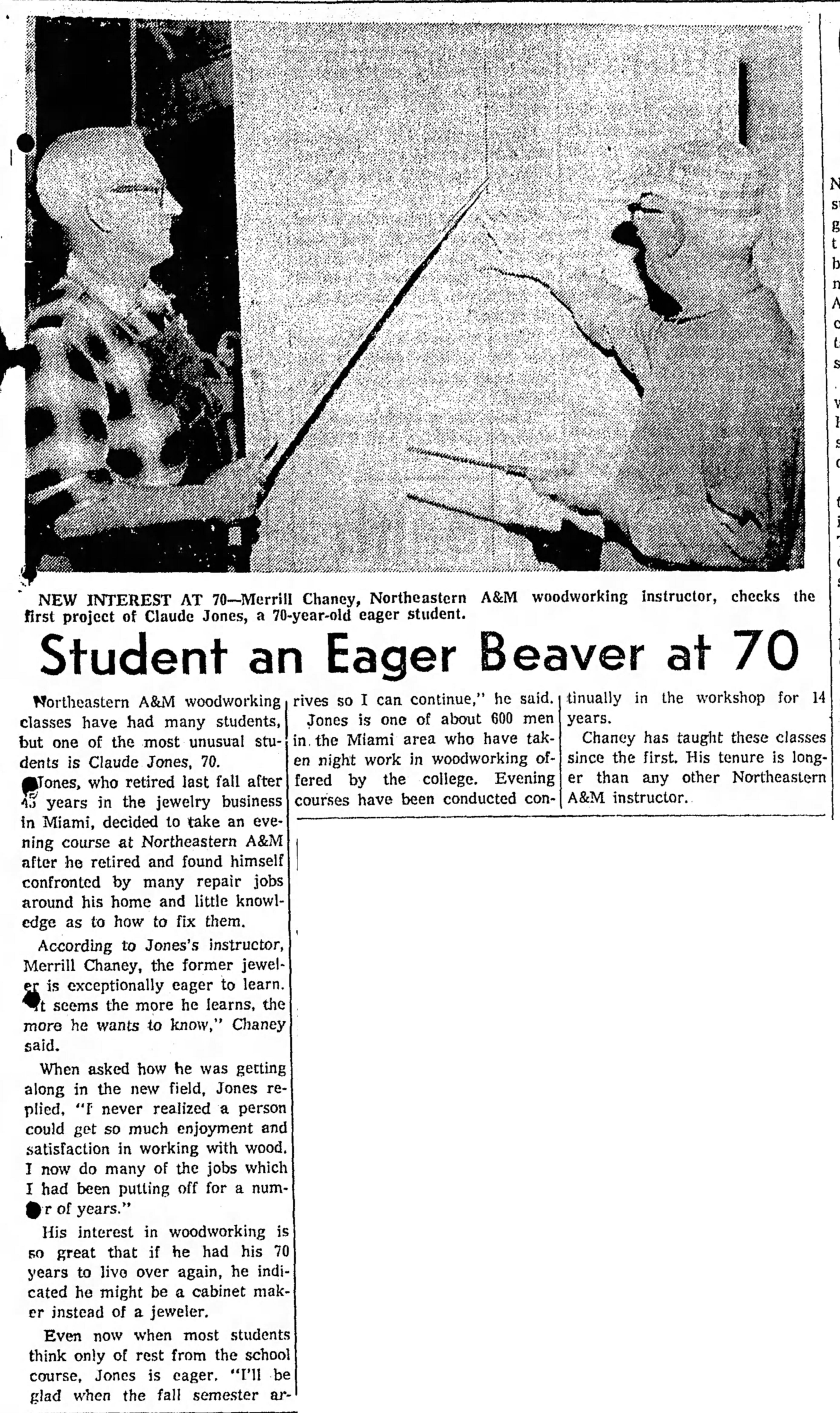 claude_jones_goes_back_to_school_May_10__1961_ – Miami, Oklahoma History