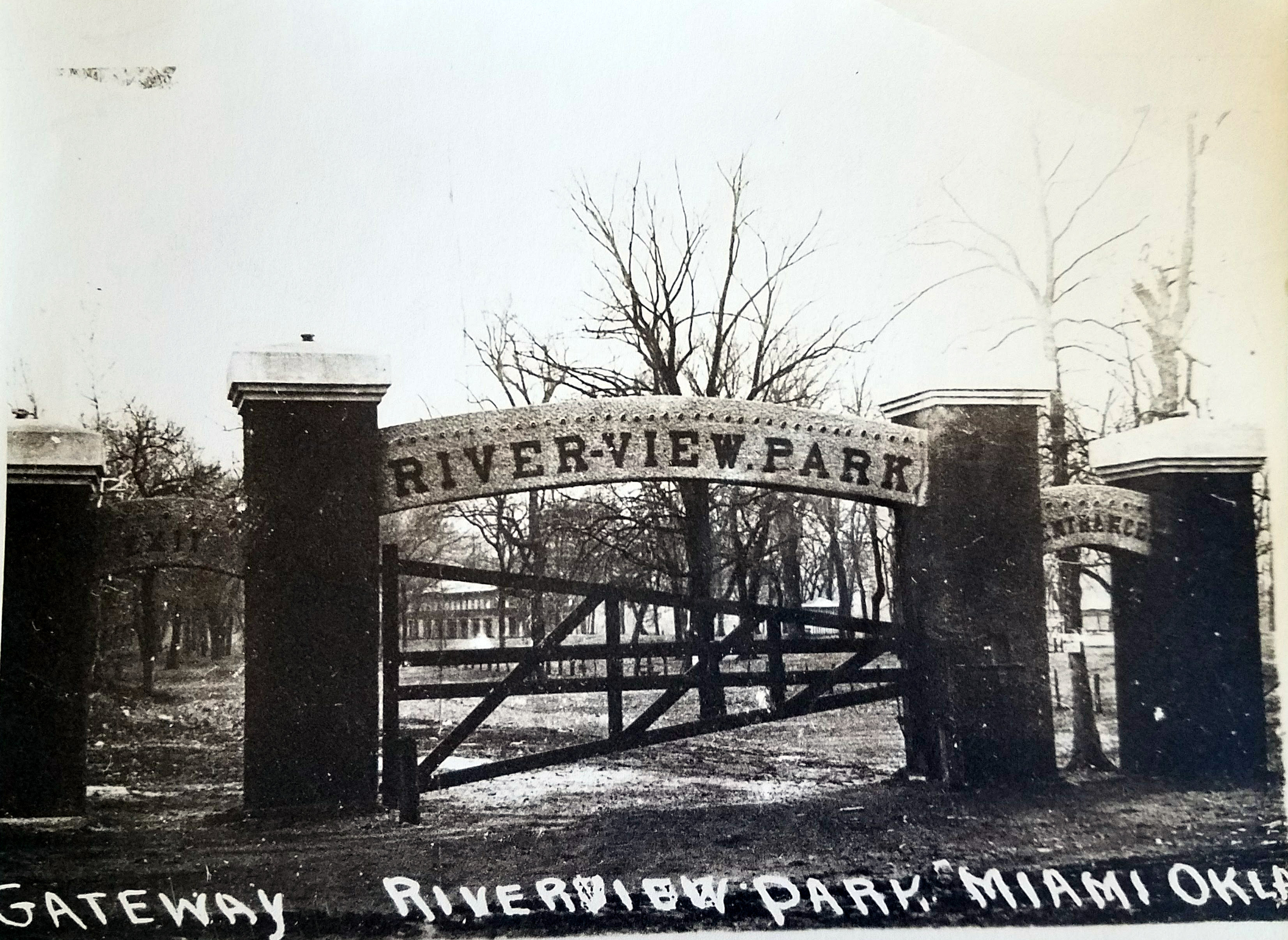 riverview_park_sign_1920 – Miami, Oklahoma History