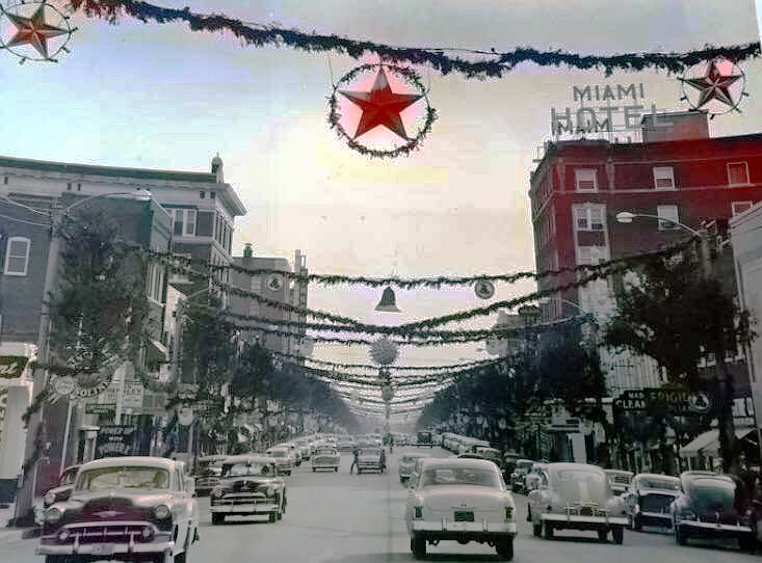 north_main_christmas_circa_1955 – Miami, Oklahoma History