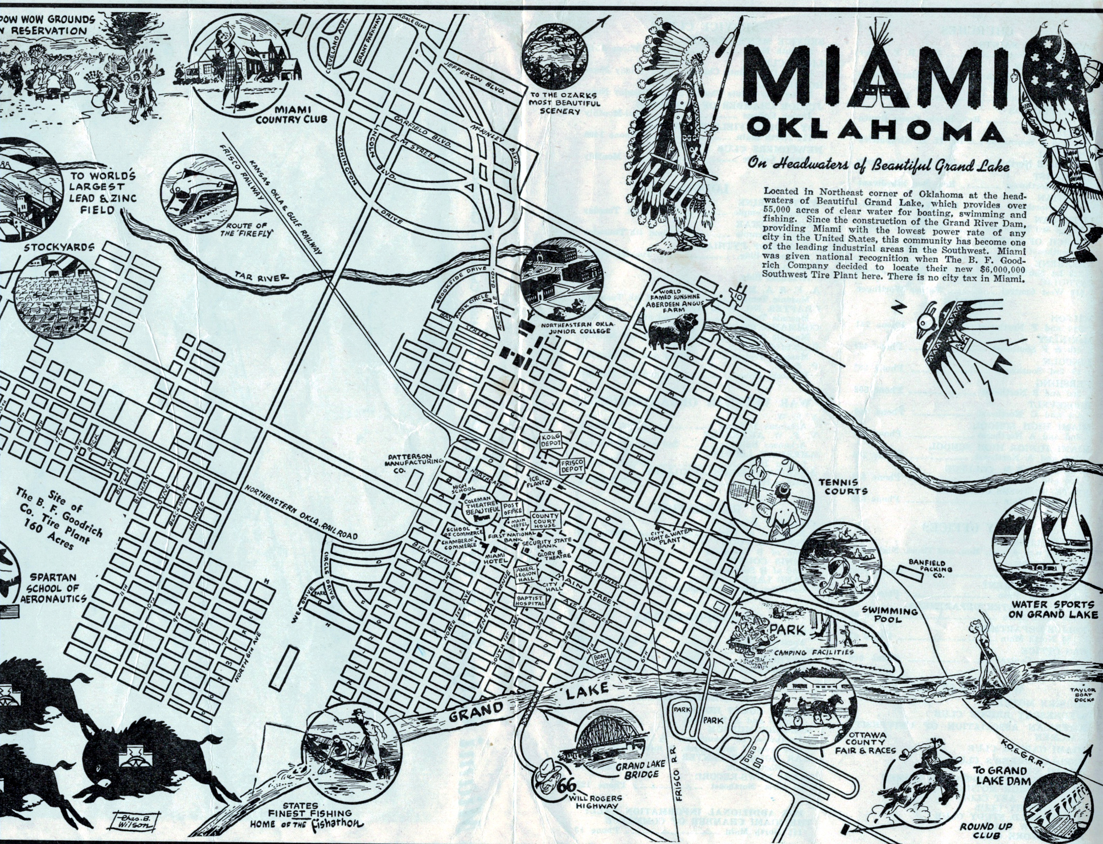 1944_city_map – Miami, Oklahoma History