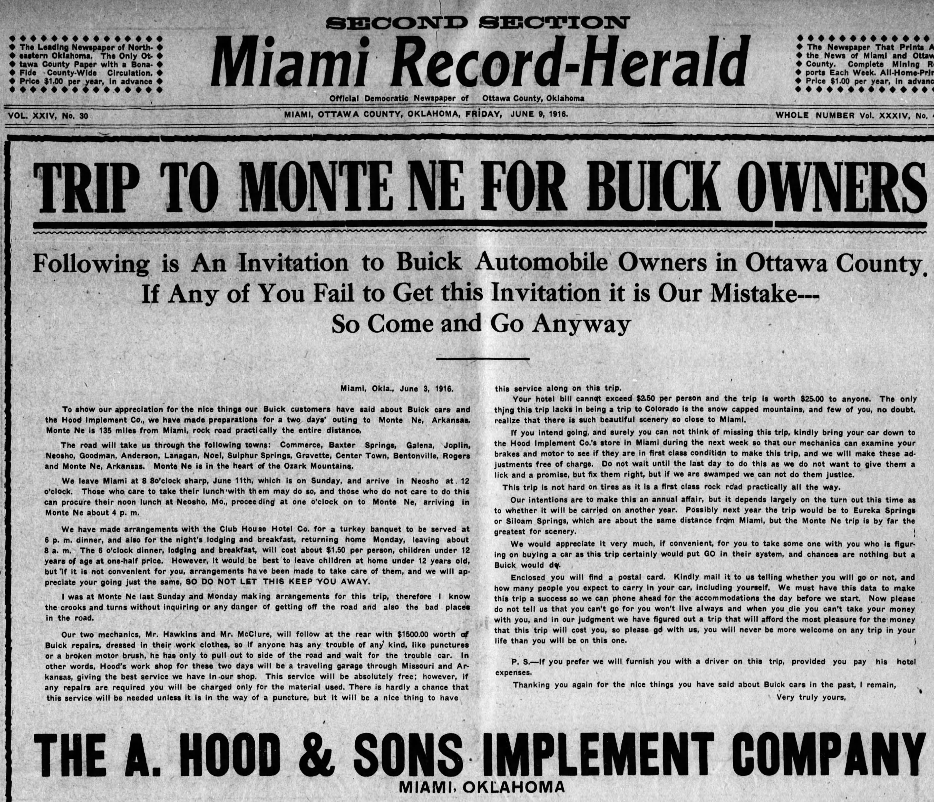 road_trip_to_monte_ne_Jun_9__1916_ – Miami, Oklahoma History